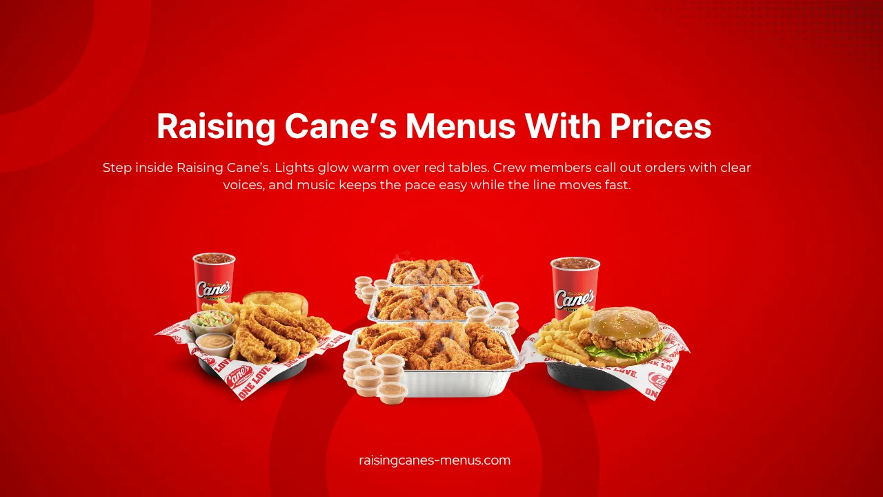 Raising Cane's Menu With Prices & Calories [September 2025]